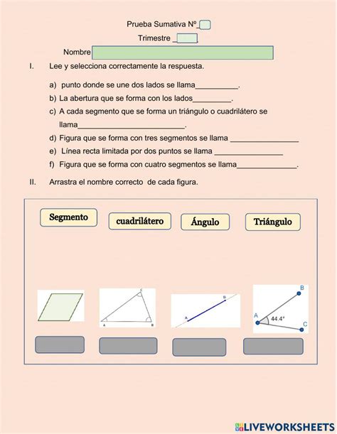 Segmentos Worksheet For Segundo De Primaria Live Worksheets