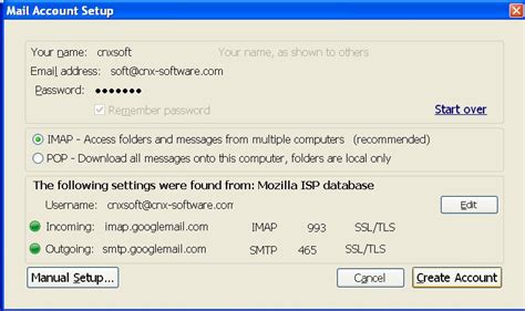 Gmail With Thunderbird On Computers Cnx Software
