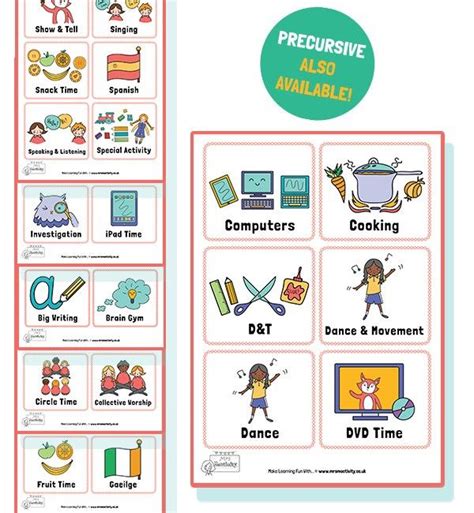 Ks1 Visual Timetable Colour Version Ks1 Visual Timetable Resources Visual Timetable Class
