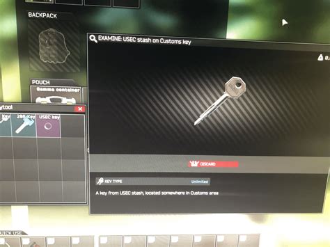 Usec Stash Key For Customs Does Anyone Have Any Idea Where Exactly