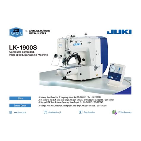 Jual Mesin Bartack Juki Lk 1900s Complete Set Shopee Indonesia