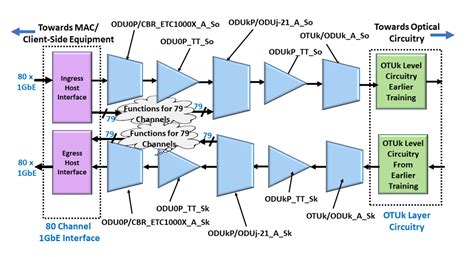 Odu4 Otu4 Multiplexed System With Odu Layer Converted To Atomic