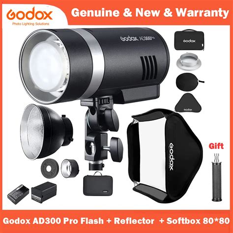 GODOX AD300 Pro 프로 야외 플래시 스트로브, 캐논, 소니, 니콘, 후지, 올림푸스, 파나소닉, 반사판 소프트박스 ...