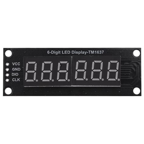 Módulo De Pantalla Led Módulo Digital Led Tm1637 De 6 Dígitos Y 7