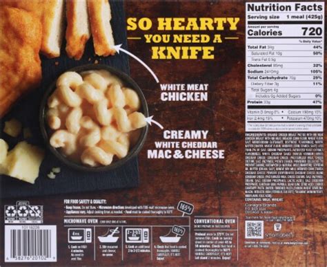 Hungry Man Double Boneless Fried Chicken Bowls With White Cheddar Mac