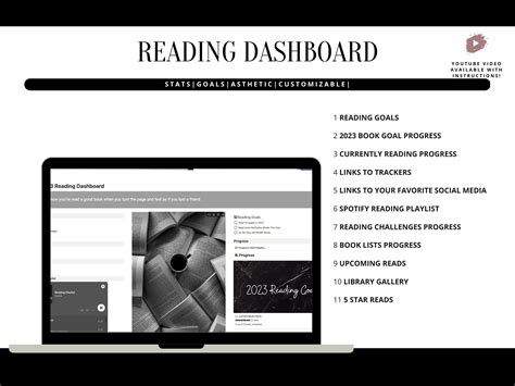 Bandw Notion Template Reading Tracker Notion Book Tracker Dashboard