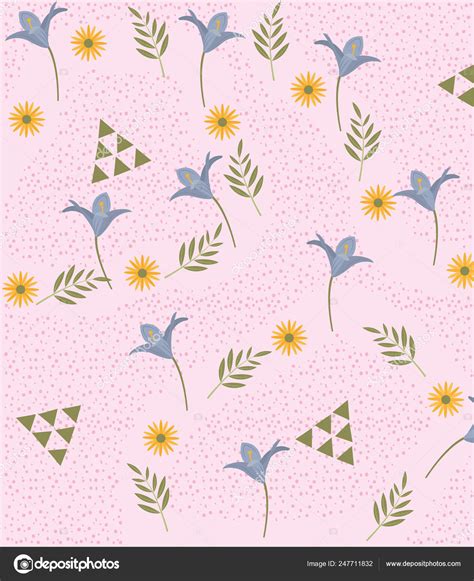 Cute Flowers Pattern Background Stock Vector Image By ©stockgiu 247711832