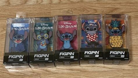 Figpin Disney Lilo And Stitch Lot 5 Stitchs Includes Lunch Box