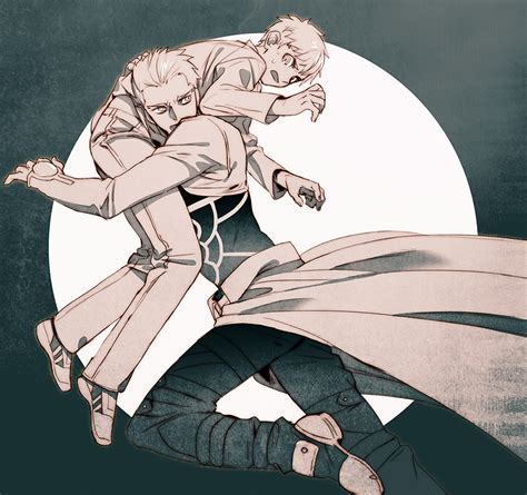Emiya Shirou And Archer Fate And More Drawn By Taa Acid Danbooru