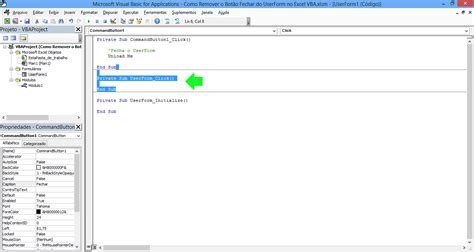 Como Remover O Botão Fechar Do Userform No Excel Vba