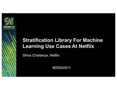 Apache Spark Based Stratification Library For Machine Learning Use