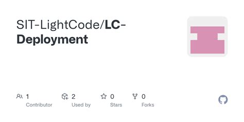 GitHub SIT LightCode LC Deployment