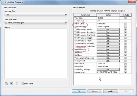 Problems Exporting An Nwc It Could Be Your View Template What Revit Wants