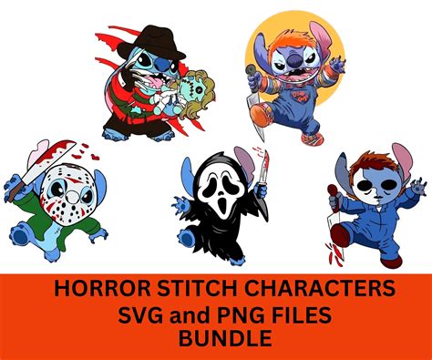 Stitch Ghostface Svg Stitch Scary Movie Svg Disney Stitch Halloween