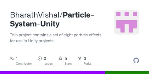 GitHub BharathVishal Particle System Unity This Project Contains A Set Of Eight Particle