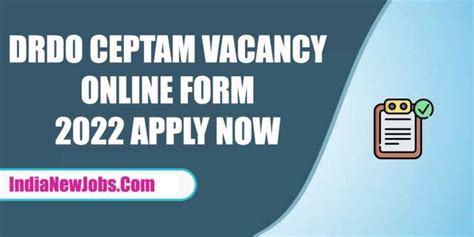 DRDO CEPTAM Recruitment 2022 Notification And Apply Online
