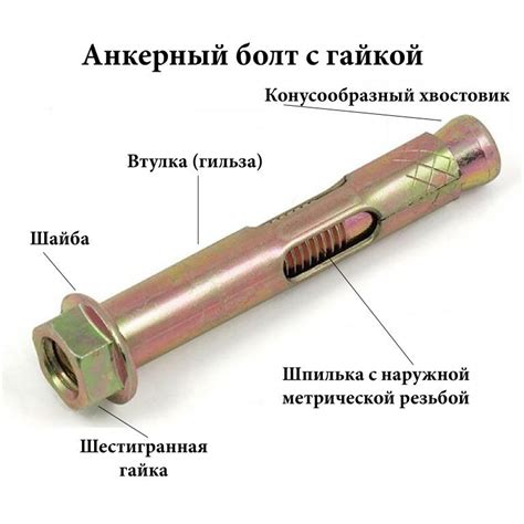 Анкерный болт: виды, размеры, применение болтов