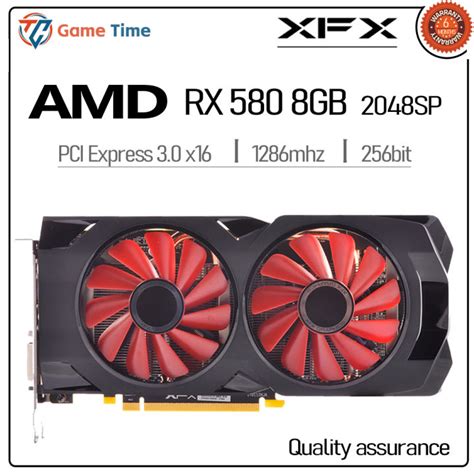 Used Xfx Rx 580 8gb Graphics Cards Gddr5 256bit Gaming Video Card