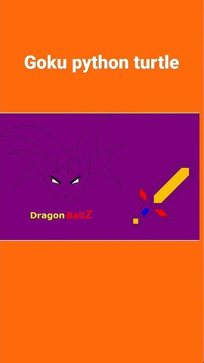 Draw Goku In Python 💻 Python Programming Shorts Youtube