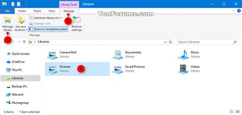 Re Order Library Folders In Windows 10 Tutorials
