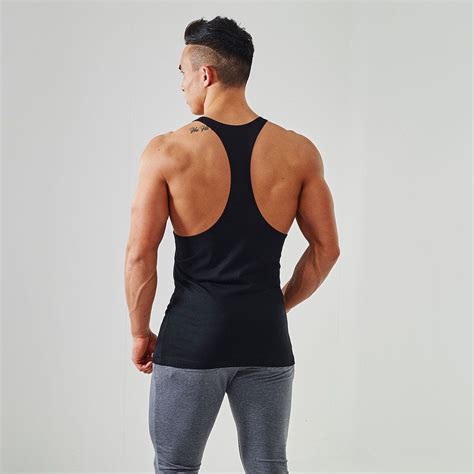 Gymshark Fitness Gym Stringer Black Compression Tights Men Shop