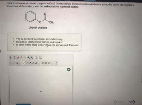 Solved Draw A Resonance Structure Complete With All Formal Chegg Com