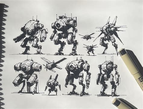 Drew Some Fun Robots Rdrawing