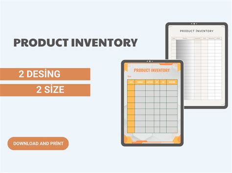 Inventory Tracker Printable Inventory Sheet Inventory Management Form