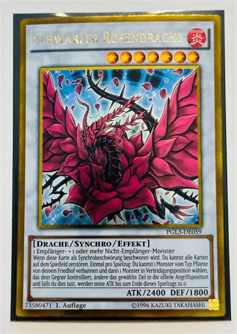 Yu Gi Oh Schwarzer Rosendrache Gold Rare Kaufen Auf Ricardo