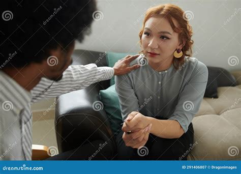 Therapist Reassuring Client Stock Image Image Of Support Touch
