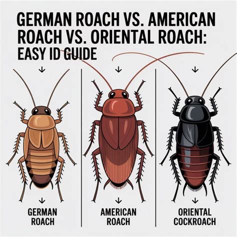 German Roach Vs American Roach Vs Oriental Roach Your Easy Id Guide