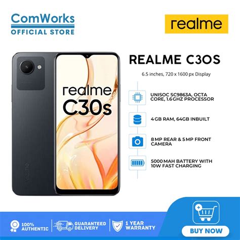 Comworks Official Store Realme C30s 4gb 64gb 65 Inches Shopee