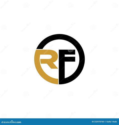 Lettre Rf Simple Monogramme Logo Icône Design Illustration De Vecteur