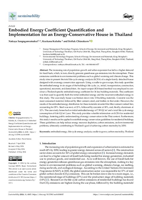 pdf embodied energy coefficient quantification and implementation for