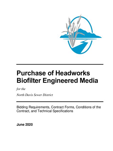 Fillable Online Construction Of Headworks Biofilter Structure Fax Email