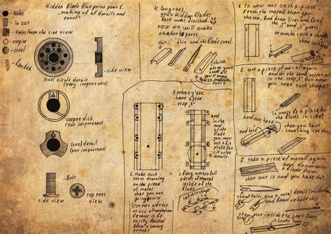 Assassins Creed Hidden Blade Blueprints Assassins Creed 2 Hidden Blade