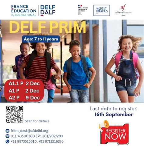 DELF PRIM DEC 2024 Exams Notice Alliance Française de Delhi
