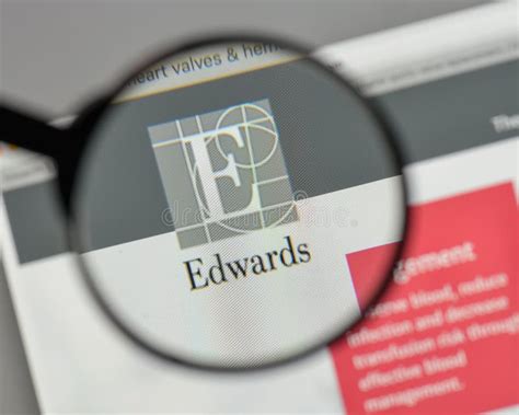 Milan Italy August 10 2017 Edwards Life Sciences Logo On Th Editorial Photo Image Of Page