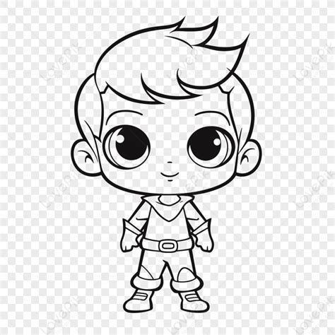 วาดการ์ตูนง่ายๆ วาดโครงร่าง ระบายสีตัวละคร เวกเตอร์ Png สำหรับการดาวน์
