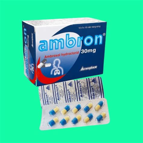 Thuốc Ambron 30mg Viên Nang Cứng Điều Trị Bệnh Hô Hấp Cấp Mạn Tính Kèm Tăng Tiết Dịch Phế