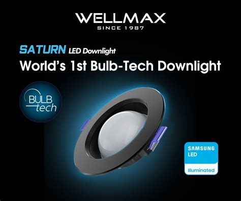 The First Black Color Led Downlight From Wellmax To Bring You High Class Taste And Quality