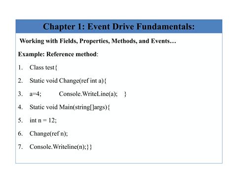 Event Driven Programmingch1 And Ch2pdf