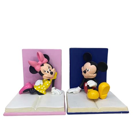 Disney Mickey And Minnie Mouse Book Ends S
