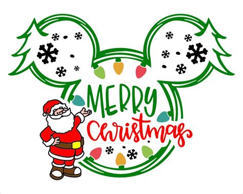 Merry Christmas Svg Mickey Christmas Noel 2019 Christmas Etsy
