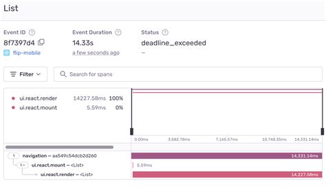 Render Time Not Recording Right Duration · Issue 2586 · Getsentry