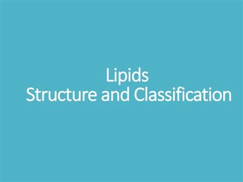 Lipids Fats Oils And Waxes Pdf