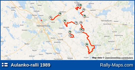 Maps Aulanko Ralli 1989 Rally