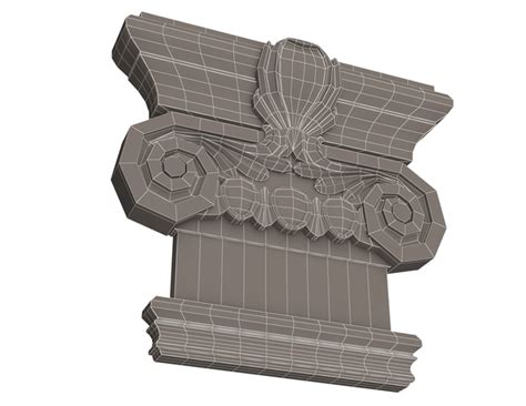D Printed Antique Ionic Capital By Xaqani Ahmadov Pinshape