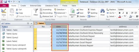 how to sort and filter records in your access