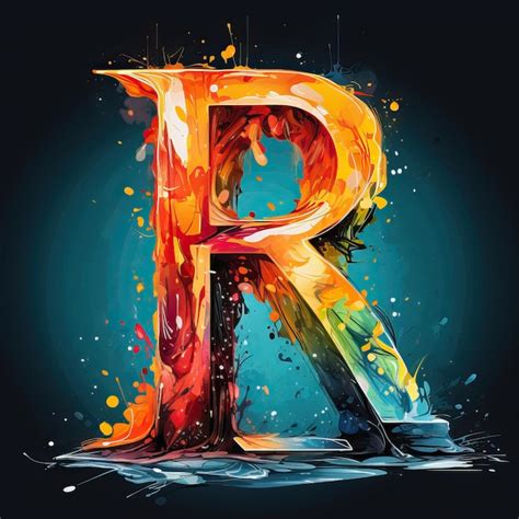 Ilustração Da Letra R Do Alfabeto Foto Premium
